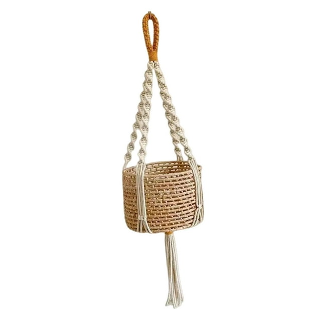 Plant Hanger Macrame Decorative Flower Pot Holder Stand Boho Style ...