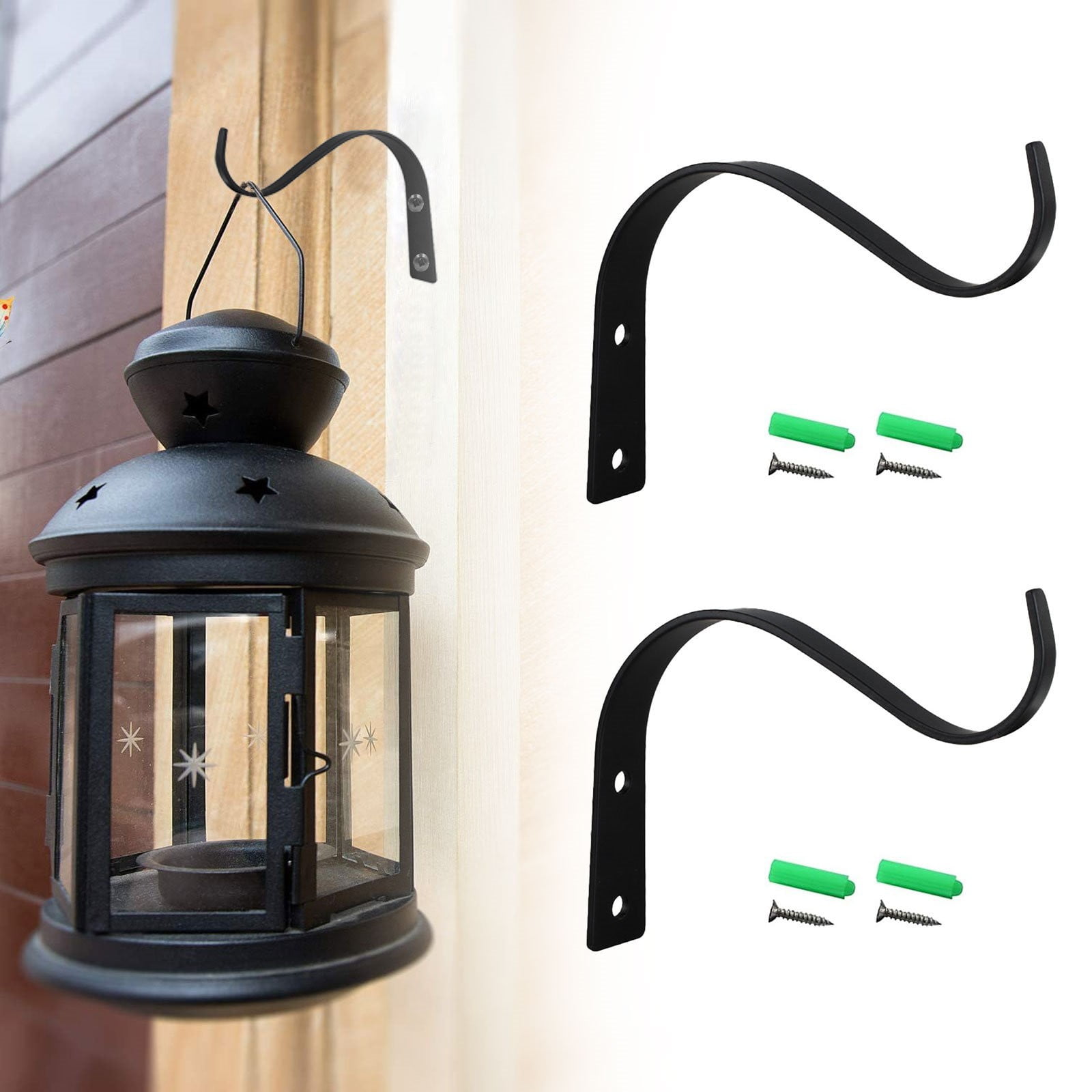 Plant Hangers Outdoor and Indoor, Hanging Basket Hooks, Hanging Plant ...