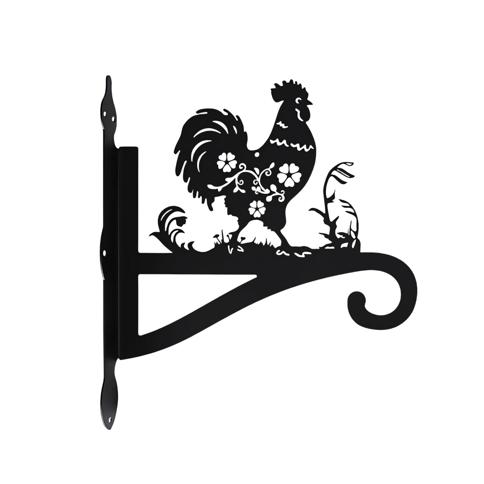 Plant Hangers Outdoor Metal - Hen & Chicks Wall Mounted Hanging Plant ...