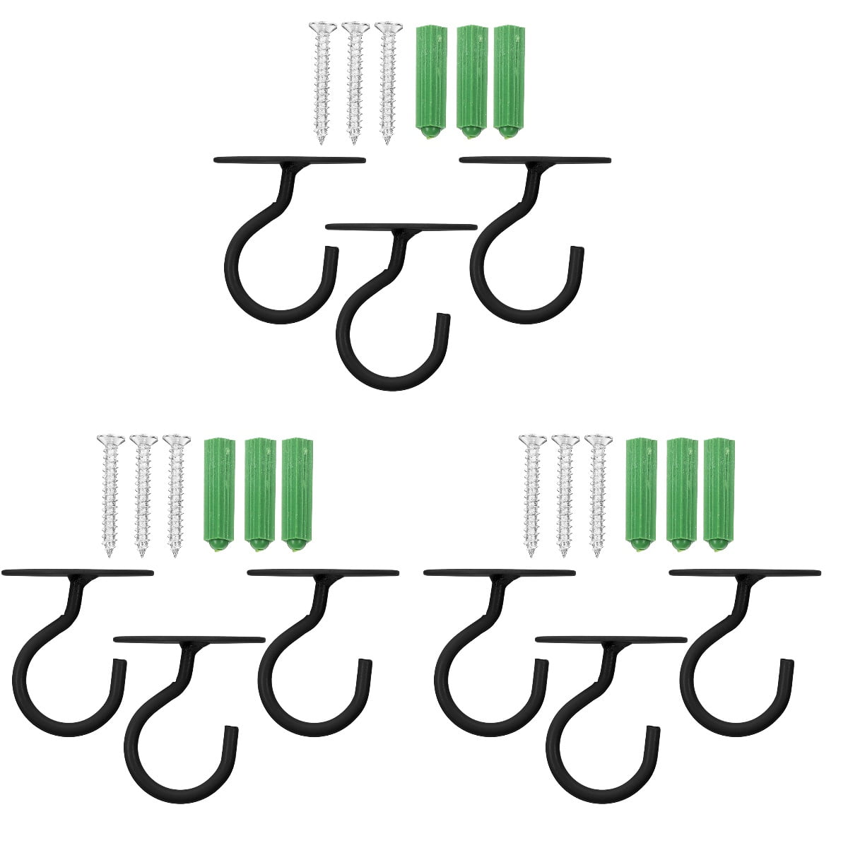 Plant Hanging Hooks Flower Pot Concrete Wall Lights Wind Chime ...