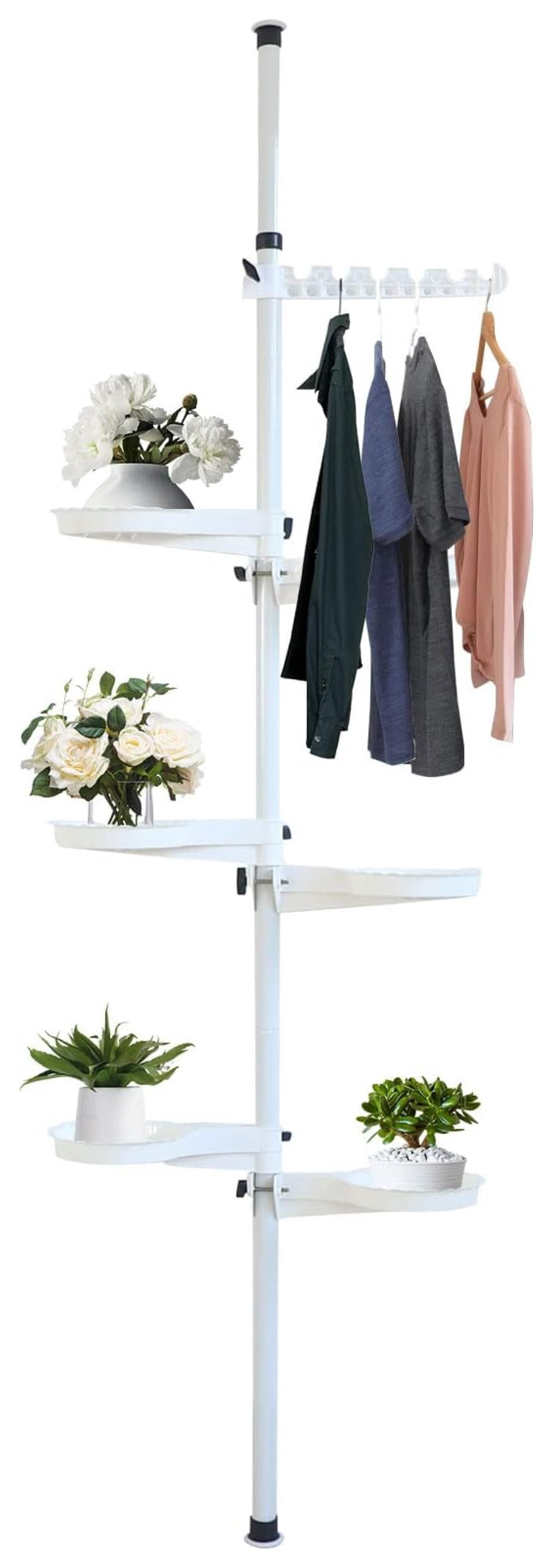 Plant Holder Pole, Tension Rod Rack Stands, Plant Decorative , Floor to ...