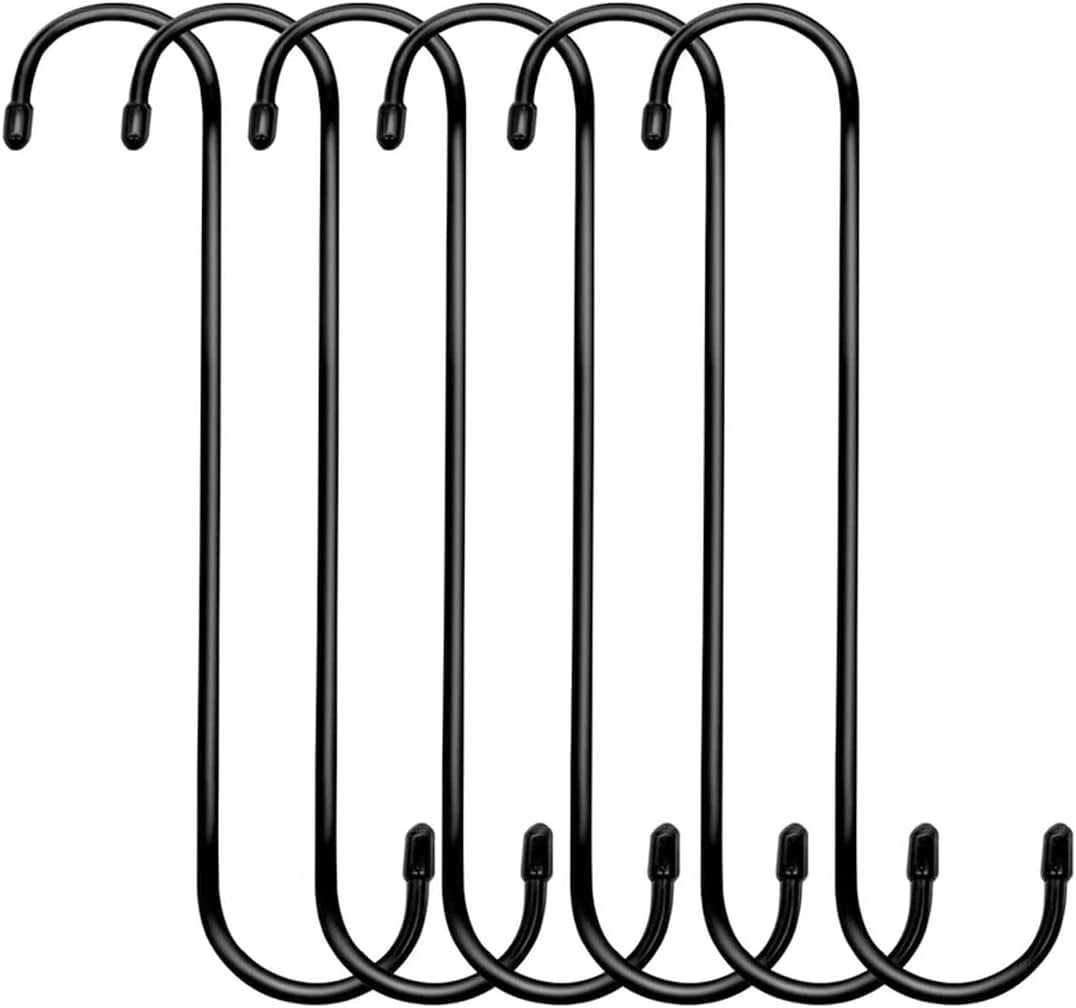 Plant Hooks for Hanging, 6 Pack 10 inch Large S Hooks Heavy Duty Long ...