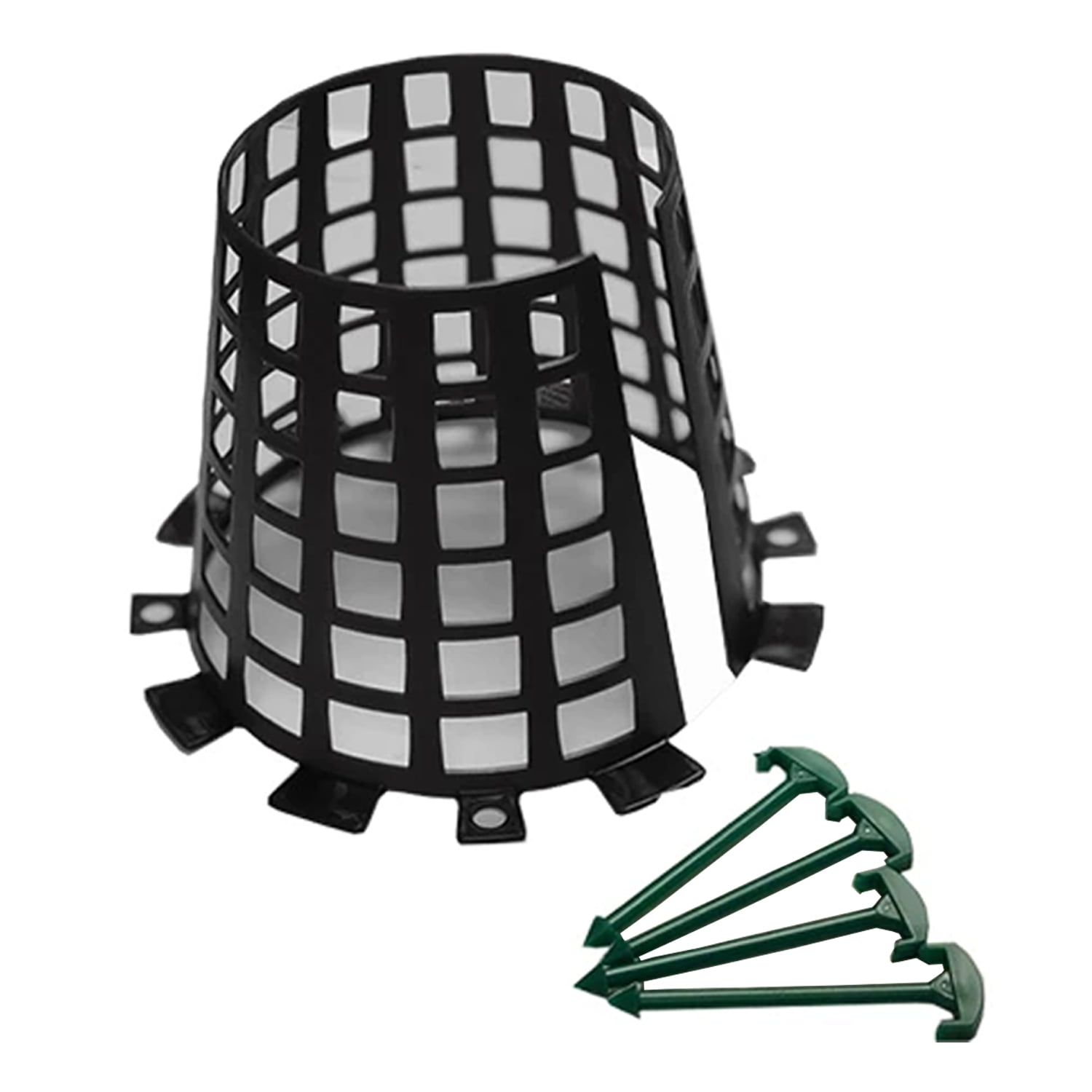 Plant Knight Tree and Plant Protector Guard, 3 Pack, Black, Resin, 6 ...