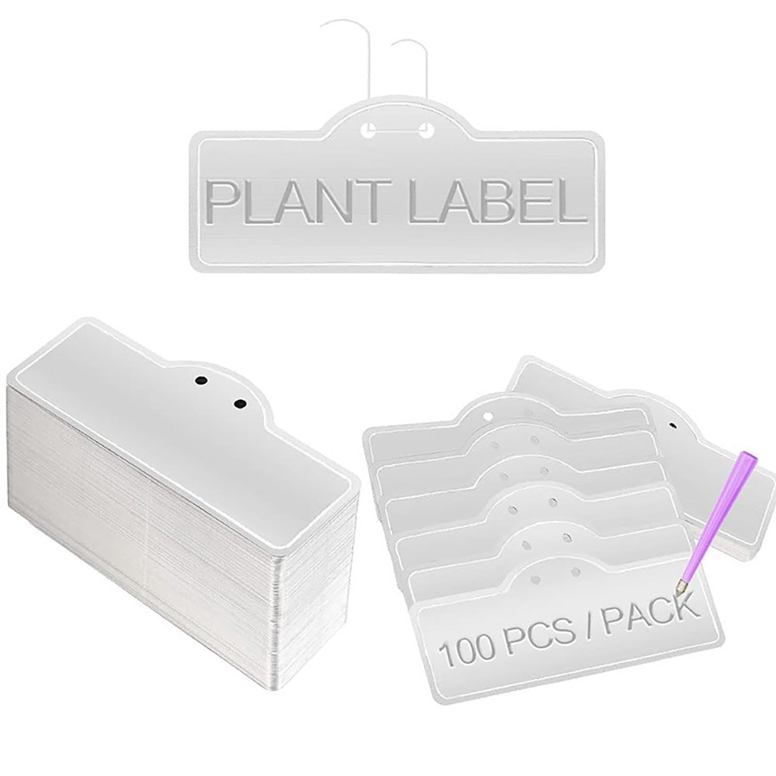 ECPECAD Plant Labels Aluminum Plant Tags Tree Tags Plant Tags For ...