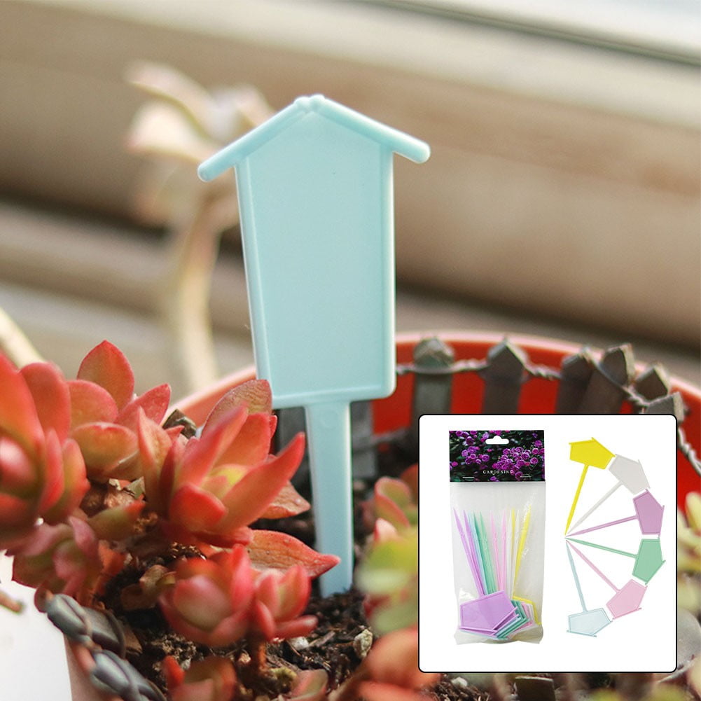 Plant Labels Tags Plastic Waterproof Reuse Garden Decorating Tools Sign ...