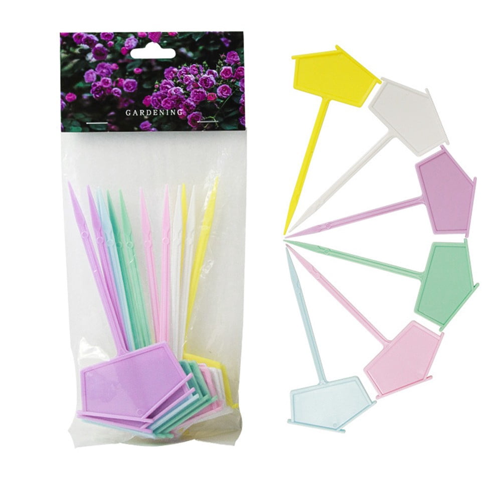 Plant Labels Tags Plastic Waterproof Reuse Garden Decorating Tools Sign ...