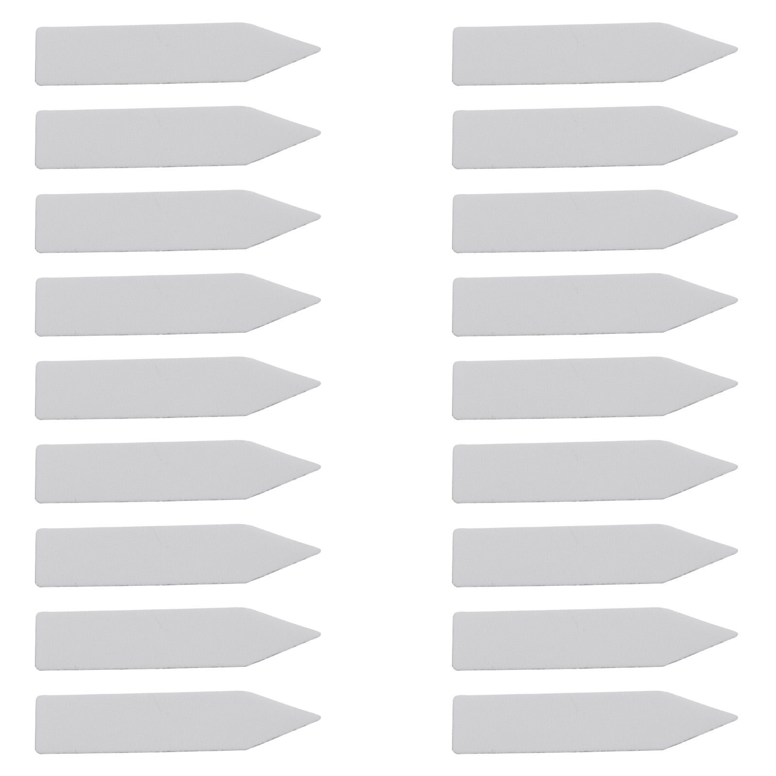 Plant Labels Waterproof 100 Pack White Plastic Garden Markers 5x1cm ...