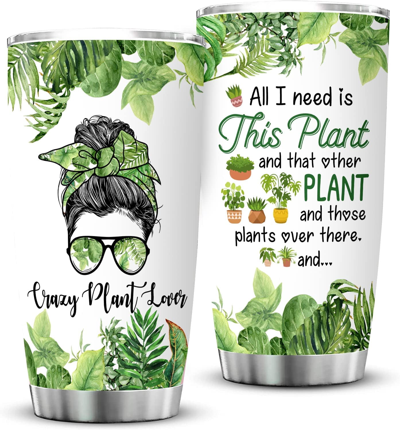 Plant Lady Gifts for Plant Lovers Women Travel Tumbler and Plants Lover ...