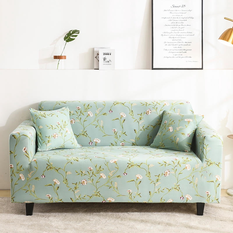 Plant Leaf/Flower Print Sofa Cover Slipcover Stretch Sofa Covers for ...