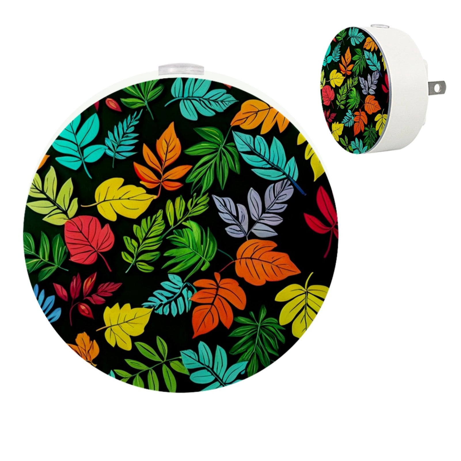 Plant Leaves Automatic night lights plug into wall Dusk to Dawn Sensor ...