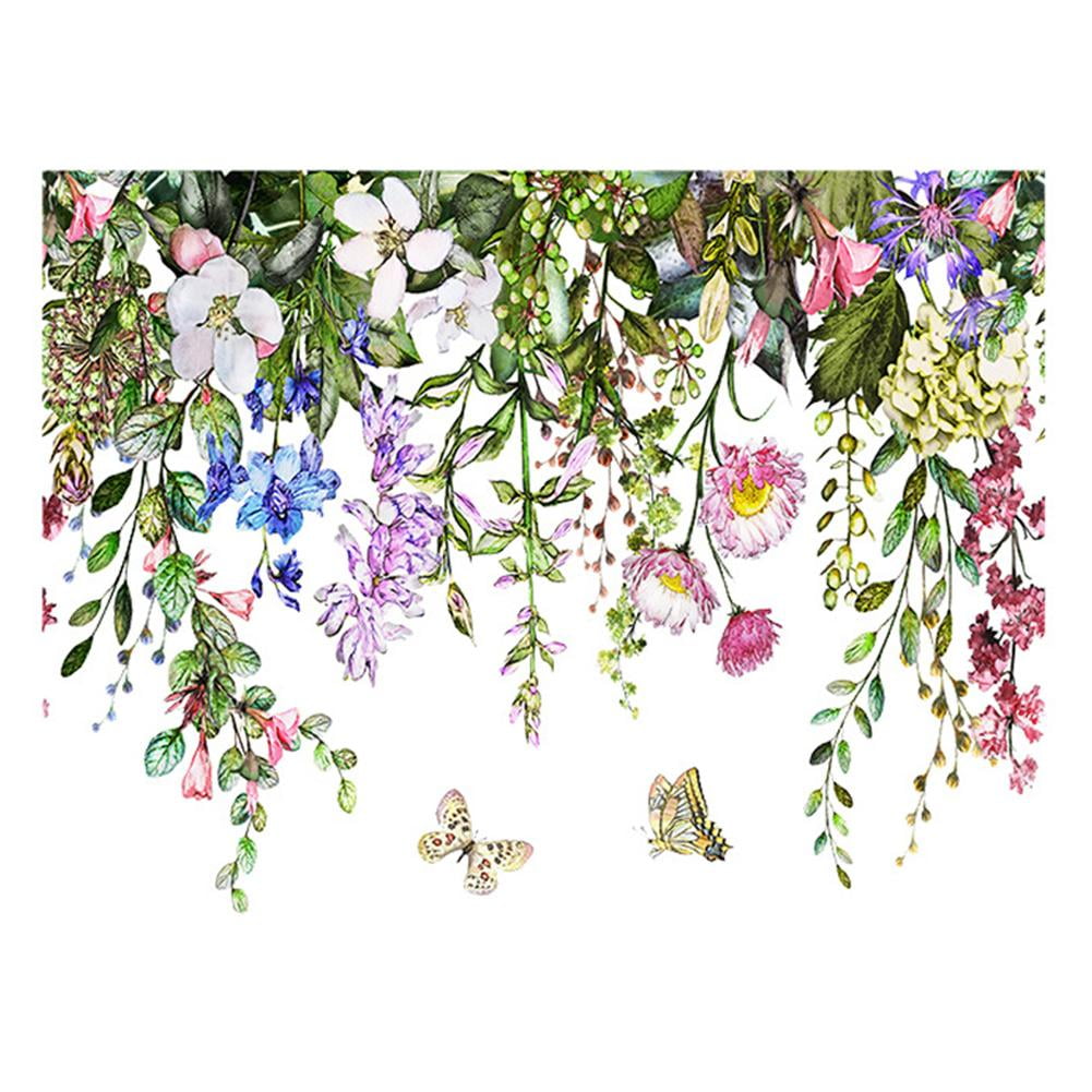Plant Leaves Flowers Toilet Seat Lid Stickers Self-Adhesive -US ...