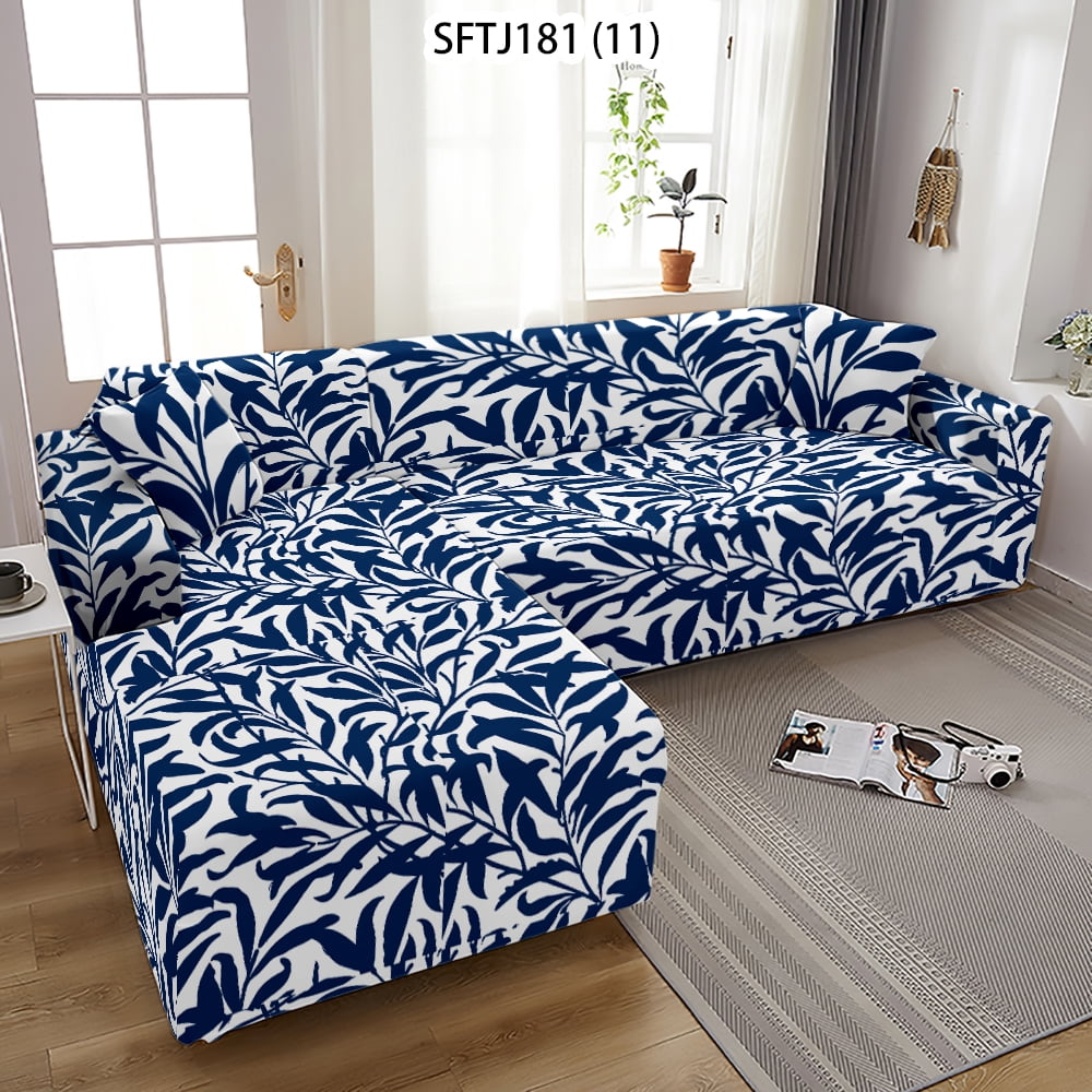 Plant Leaves Sofs Covers Sectional Sofa Cover L Shape Sofa Cover Sofa ...