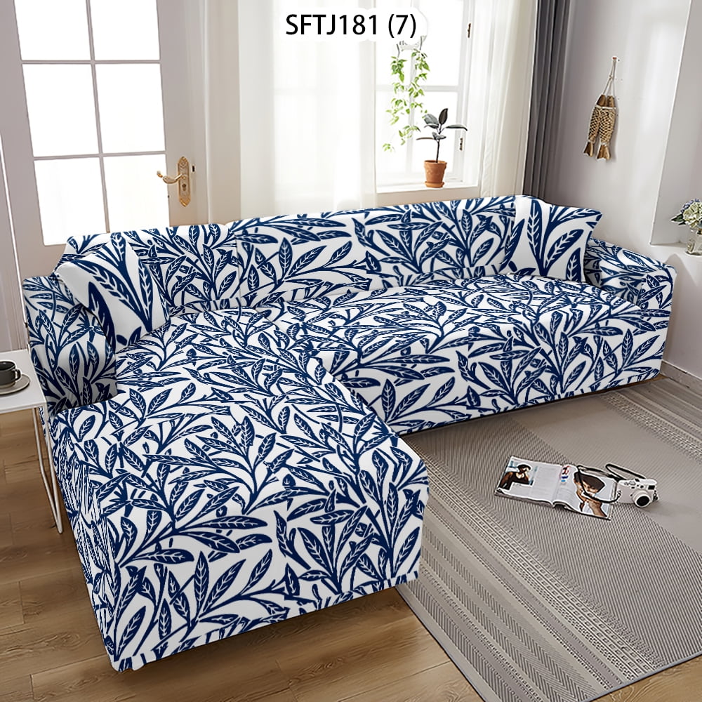 Plant Leaves Sofs Covers Sectional Sofa Cover L Shape Sofa Cover Sofa ...