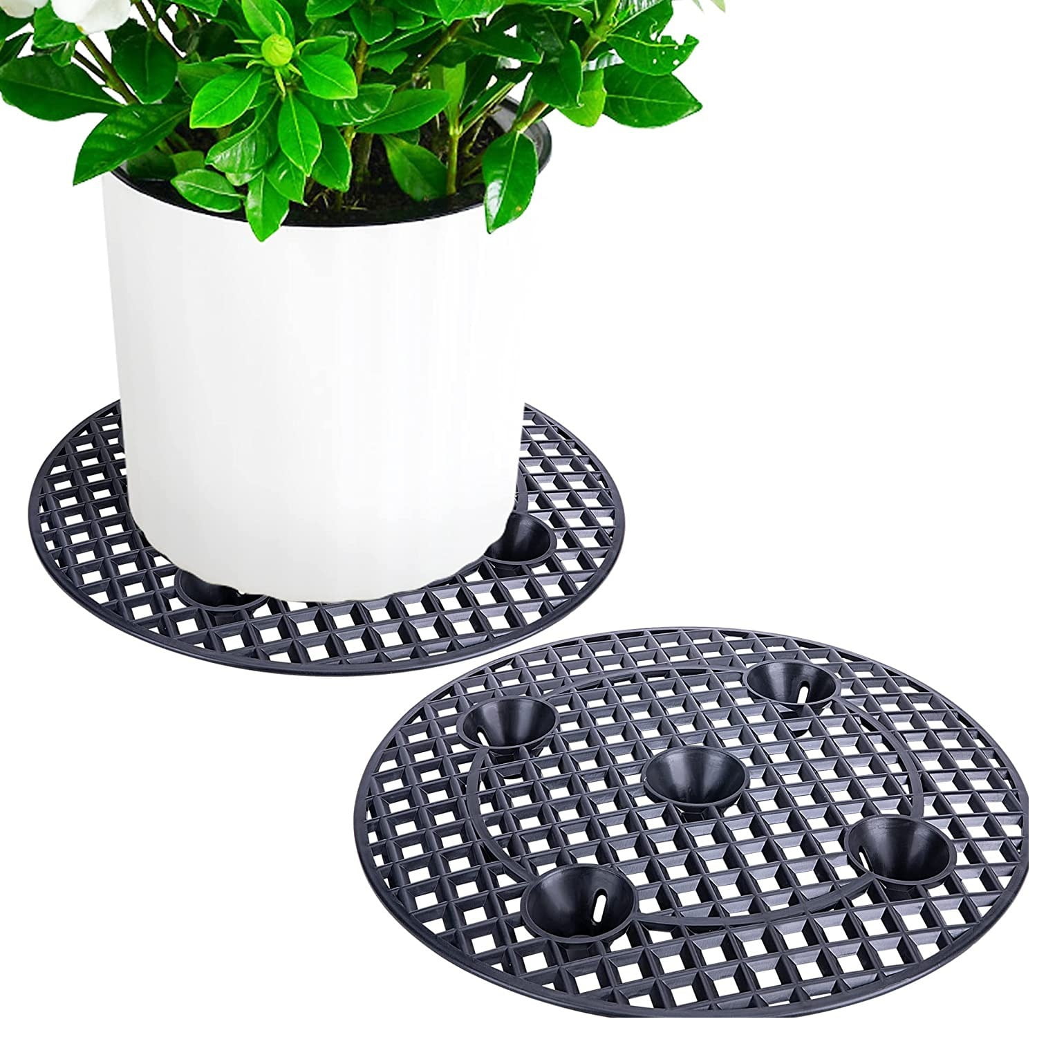 Plant Level Pot Elevator, Heavy Duty Plant Stands, Plant Pot Saucer for ...