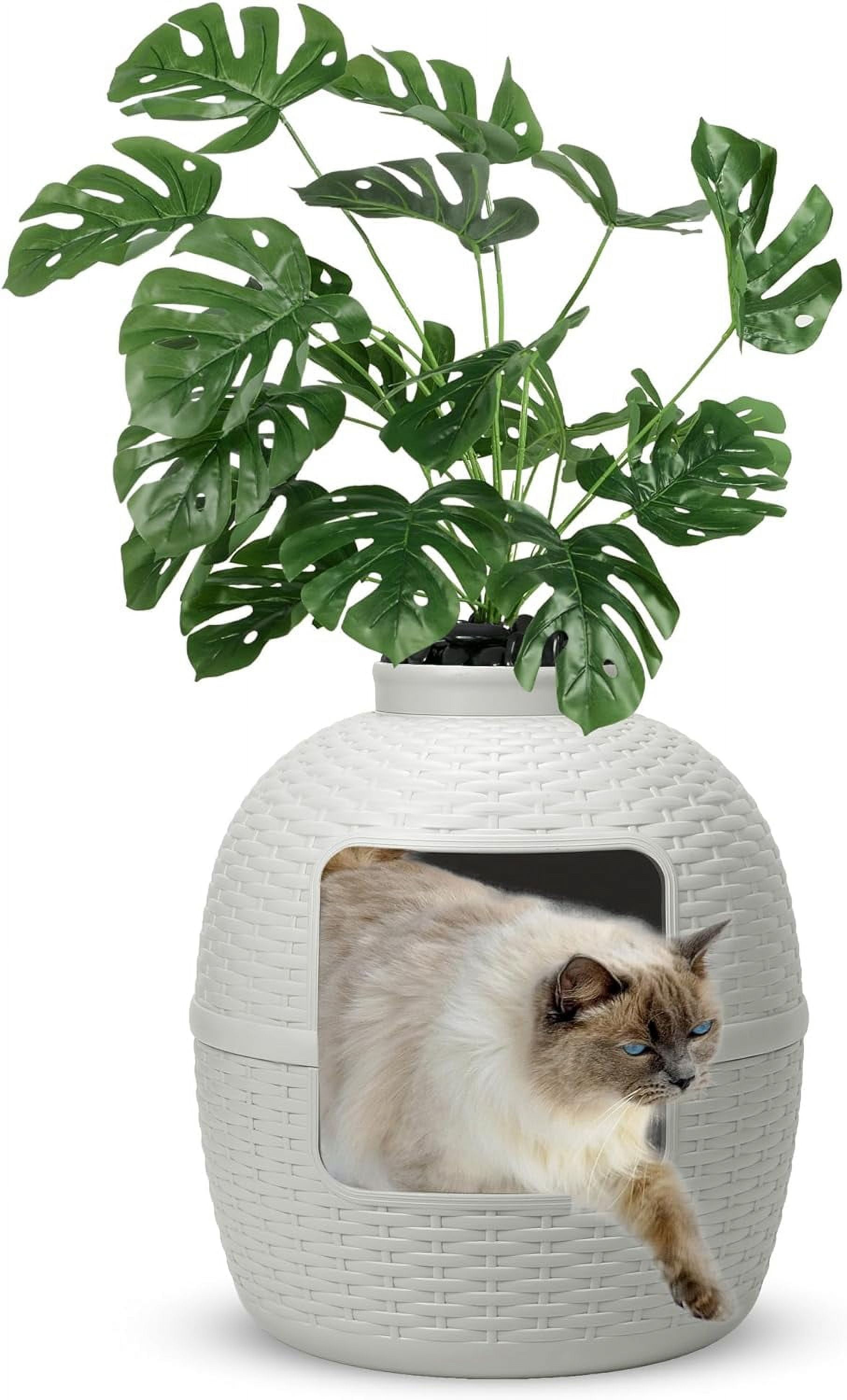 Royalcraft Plant Litter Box with Hidden Rattan Pattern - Waterproof ...