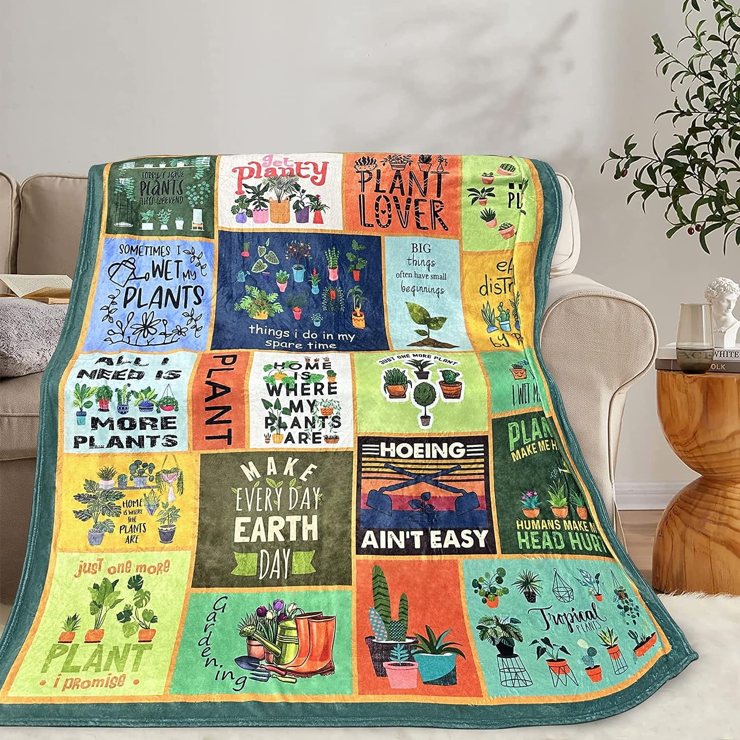 Plant Lovers Gifts Plant Blanket, Gifts for Plant Lovers, Plant Gifts ...