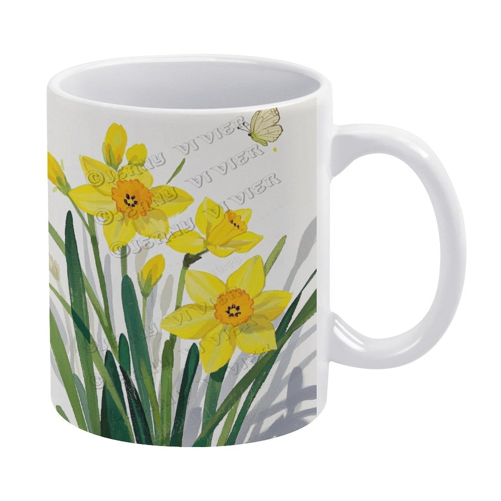 Plant Mom Mug - 11 Ounce Daffodil Design, Perfect for Coffee, Tea, and ...