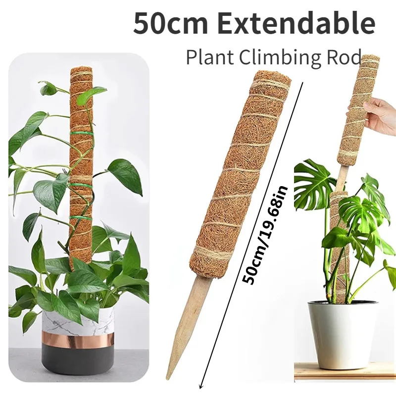 Plant Moss Coir Pole Bendable Plants Climbing Support Extension Palm ...