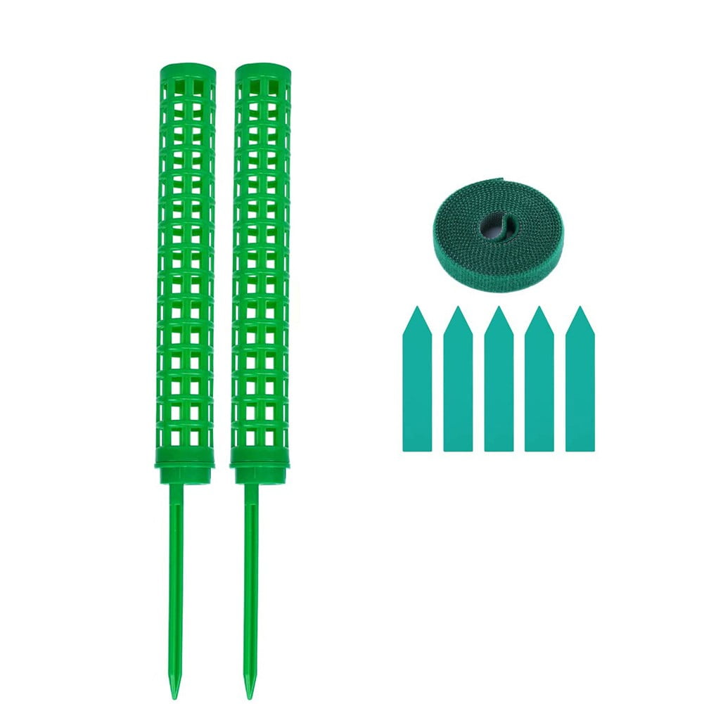 Plant Moss Pole Set 25cm Plastic Stackable Support Stakes for Climbing ...