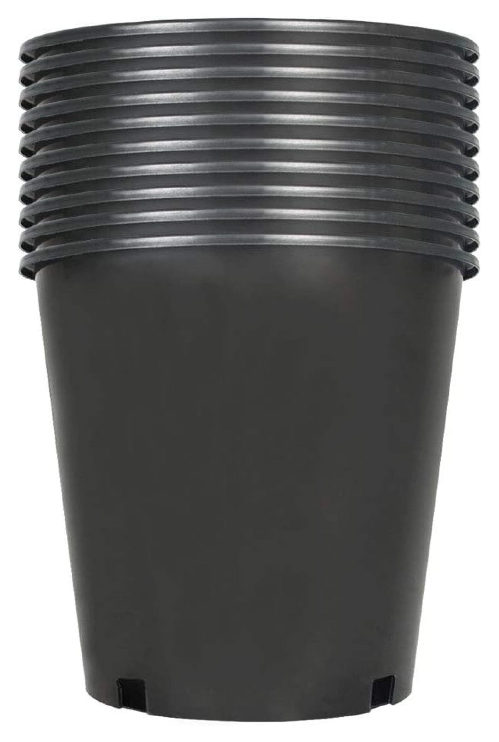 Plant Nursery Pot 10-Pack 2 Gallon Plastic Garden Planter Pots Flower ...