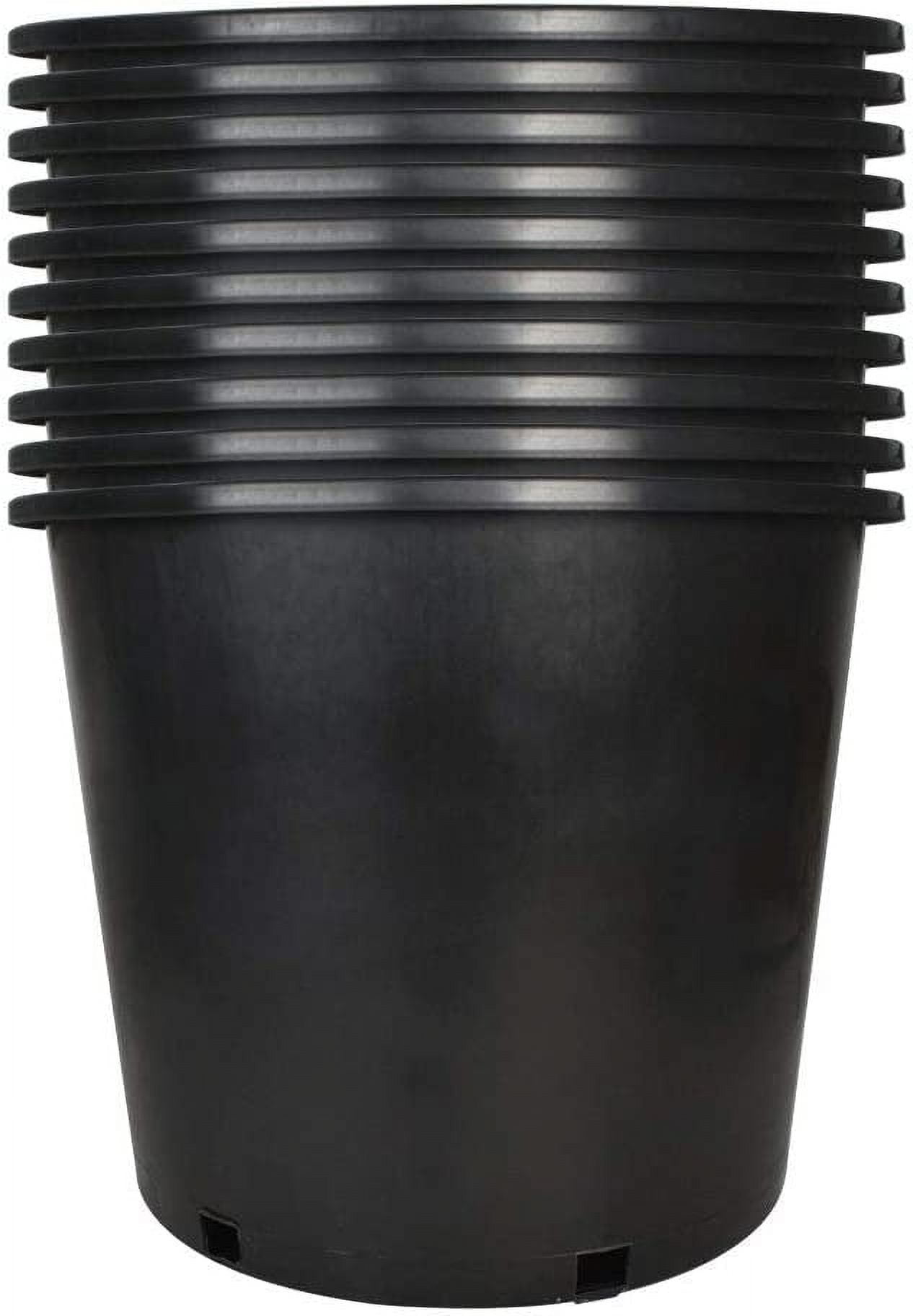 Plant Nursery Pot Gallon Plastic Garden Planter Pots Flower Seedling ...