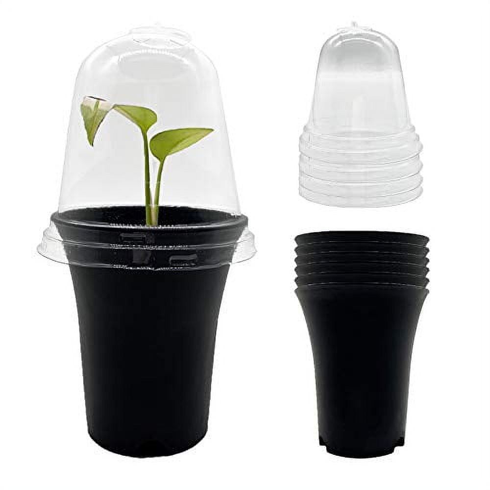 Plant Nursery Pots with Humidity Dome,Resuable Planting Pots Seedling ...