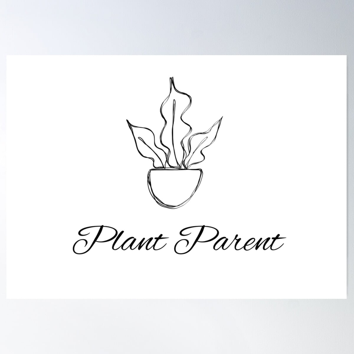 Plant Parent Poster Wall Art, Modern Wall Decor For Living Room Bedroom ...