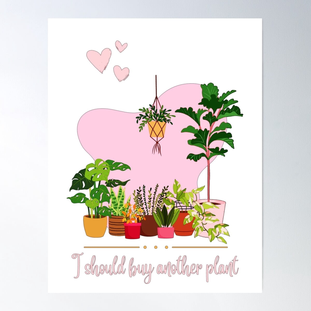 Plant Parenthood Poster Wall Art, Modern Wall Decor For Living Room ...