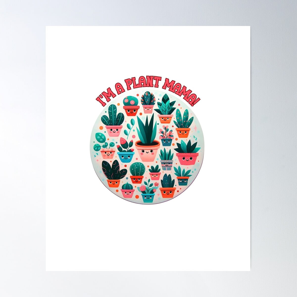 Plant Parenthood Poster Wall Art, Modern Wall Decor For Living Room ...