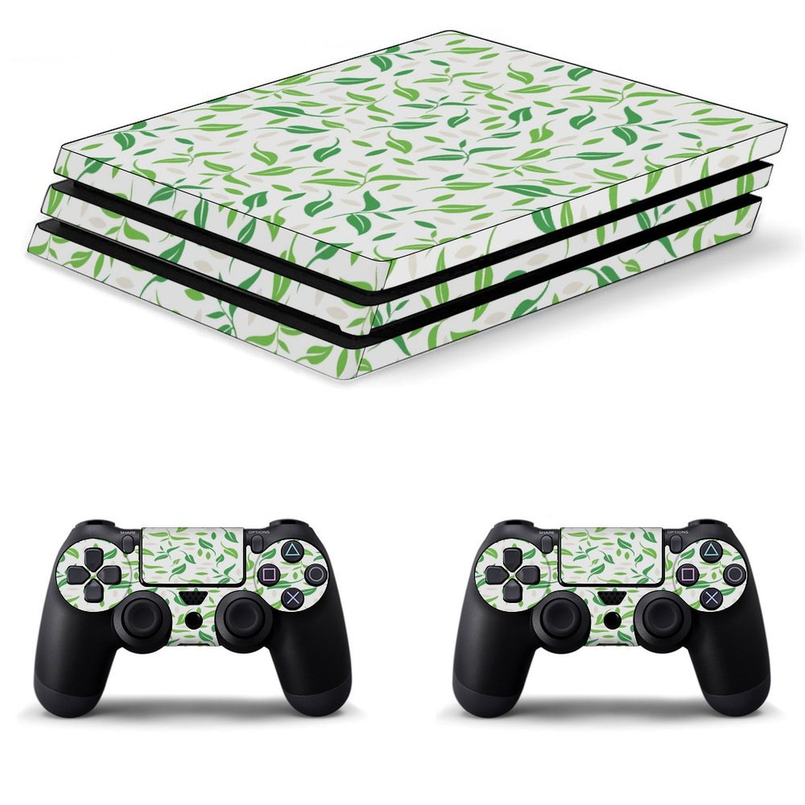 Plant Pattern Green PS4/PS4 Pro/PS4 Slim Skin Sticker For Console And ...