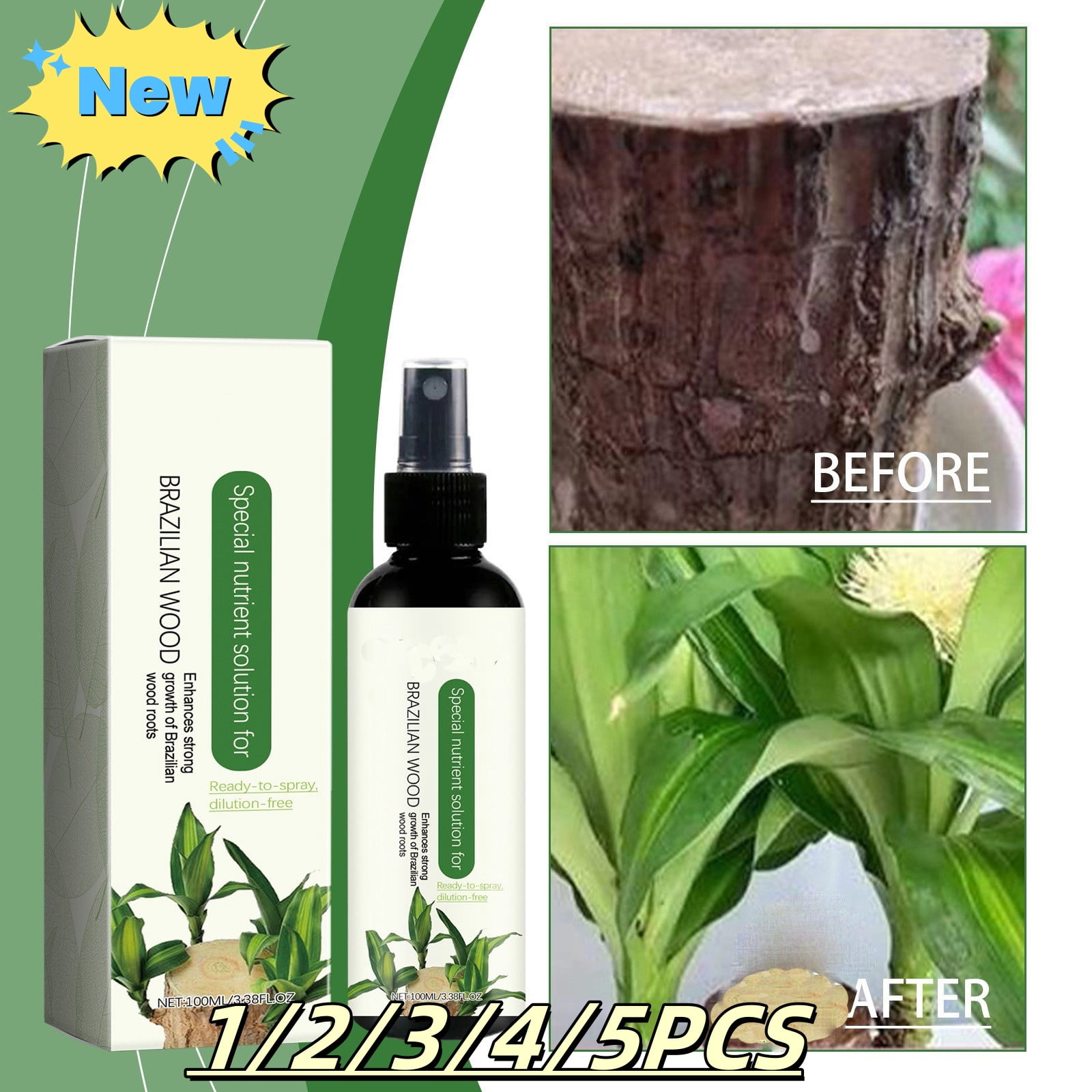 Plant Perfection Spray for All Plants - Leaf Shine Spray for Indoor ...
