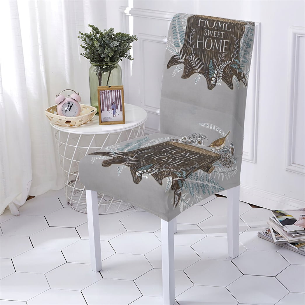 Plant Petal Style Cover Of Chair Dining Chairs Covers Stretch Flowers ...