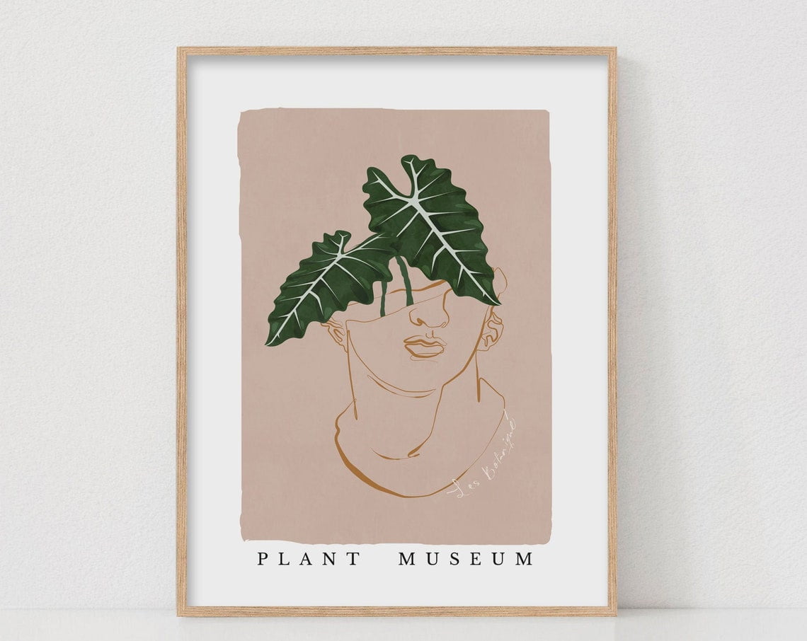 Plant Poster, Abstract Botanical Print, Plant Dad Print, Plant Lover ...