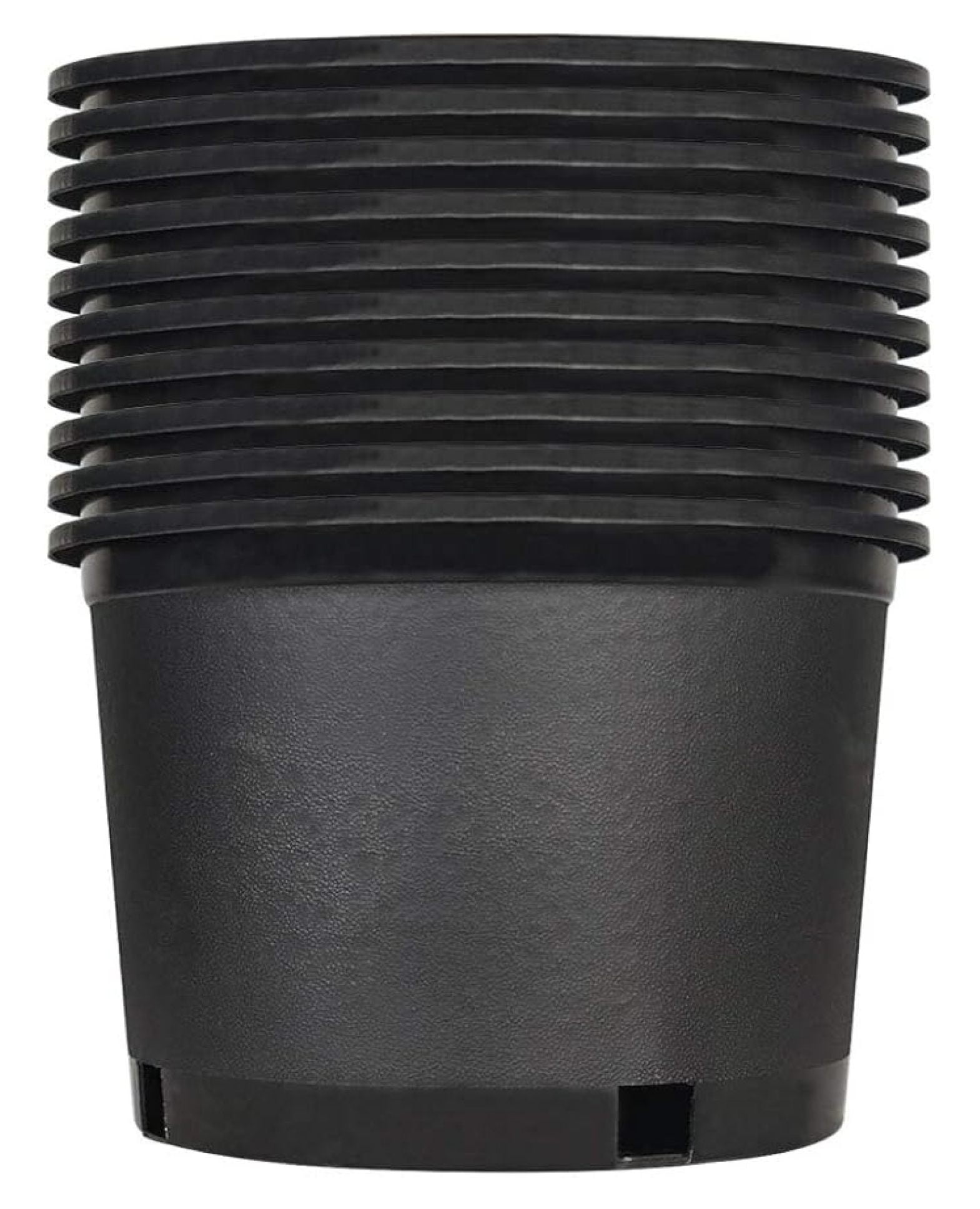 Plant Pot 10-Pack 2 Gallon Short Plastic Garden Planter Pots Flower ...