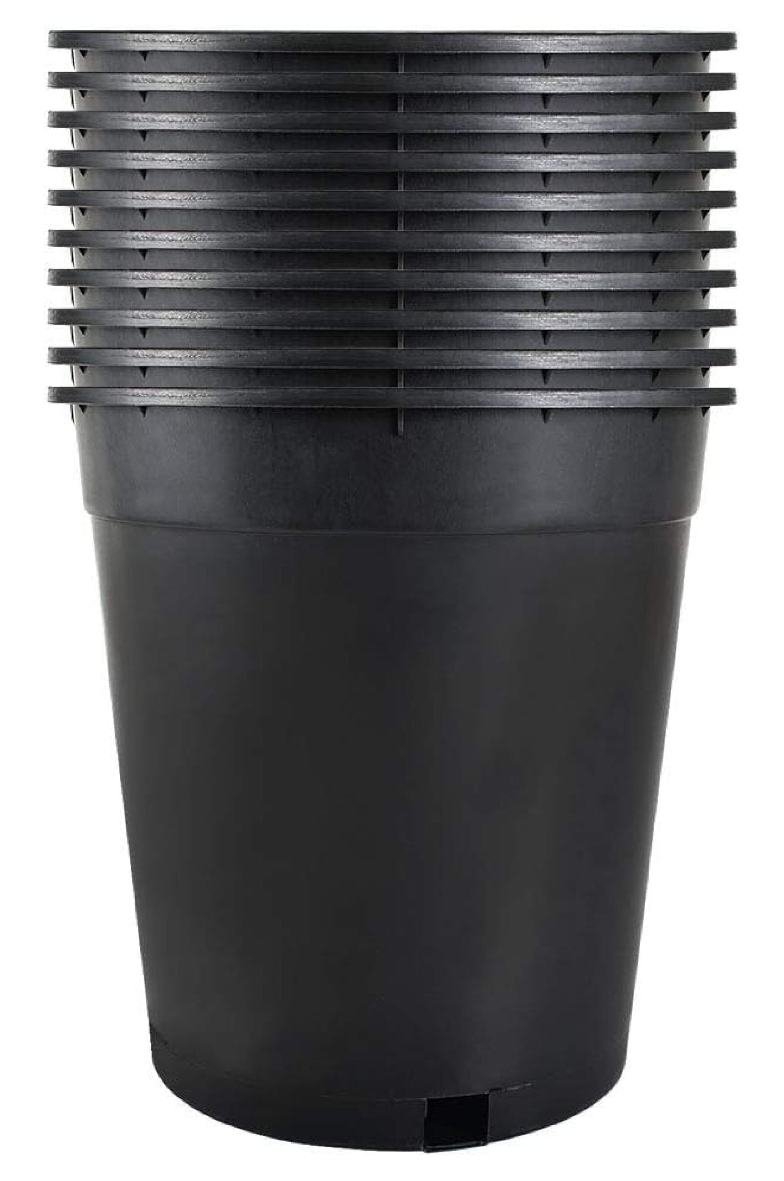 Plant Pot 10-Pack 3.6 Gallon Plastic Garden Planter Pots Flower ...