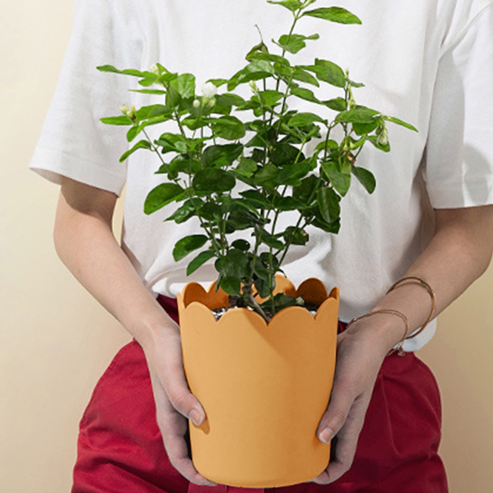 Plant Pot With Bottom Bracket,Plant Holder Indoor Planters Art Decor ...