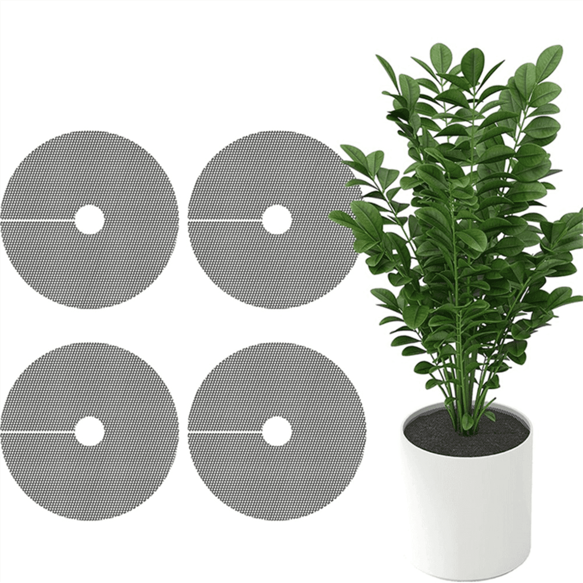 Plant Pot Grid Soil Protector Covers Cat Digging Prevention Flower Pot ...