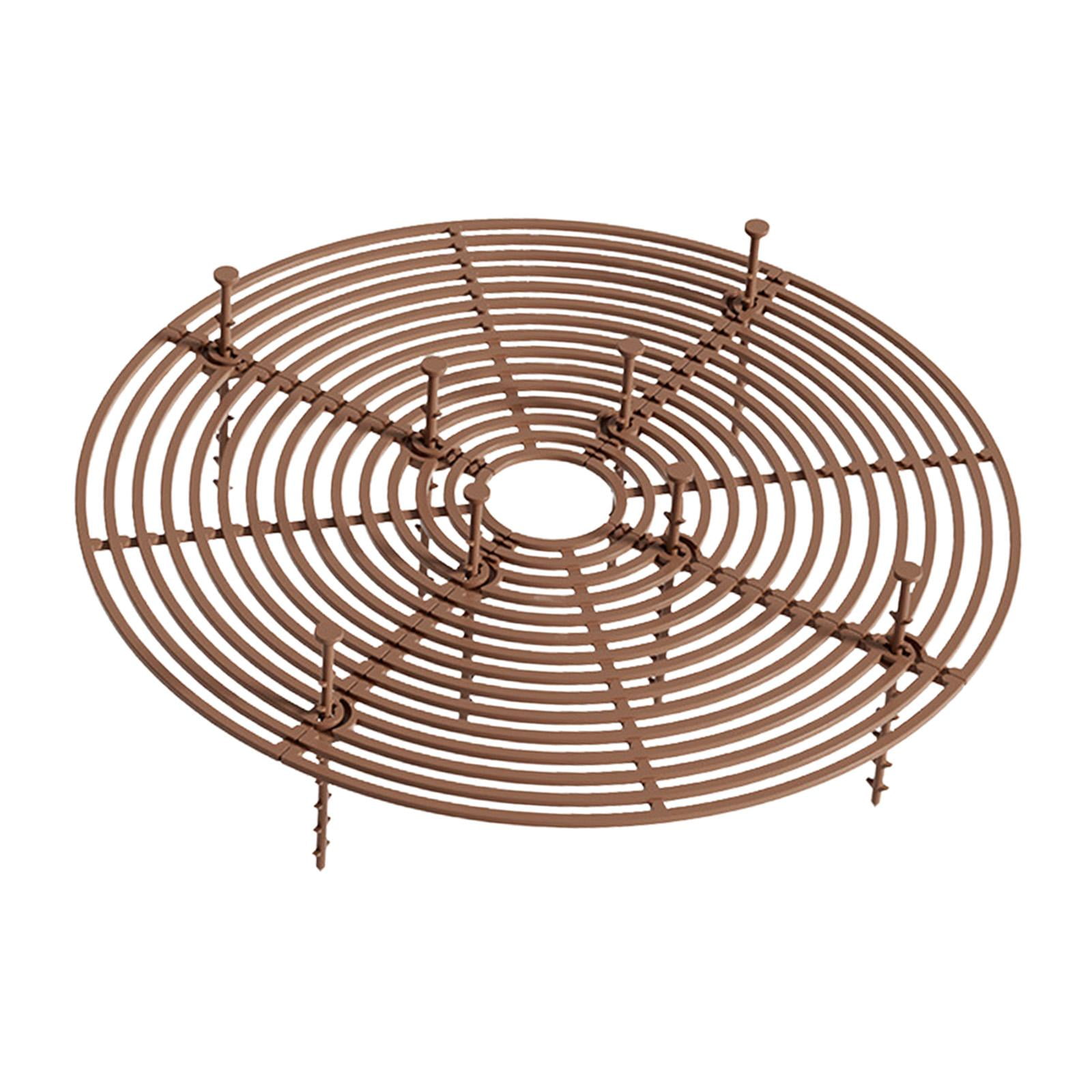 Plant Pot Grid Soil Protector Covers, Cuttable er Cover with Stakes ...