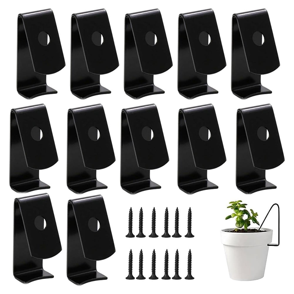 Plant Pot Hangers 12 Pack Flower Pot Hangers with Screws Plant Pot Wall ...