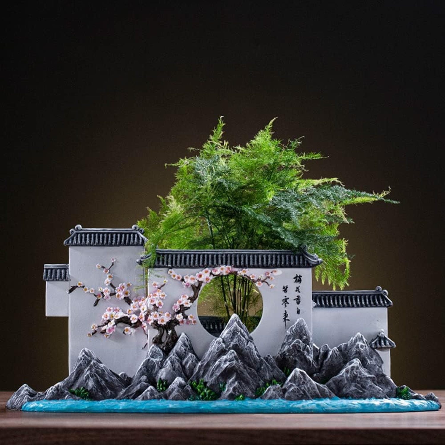 Plant Pot, Mini Garden Pot Container Fairy Garden Pot Chinese Style ...