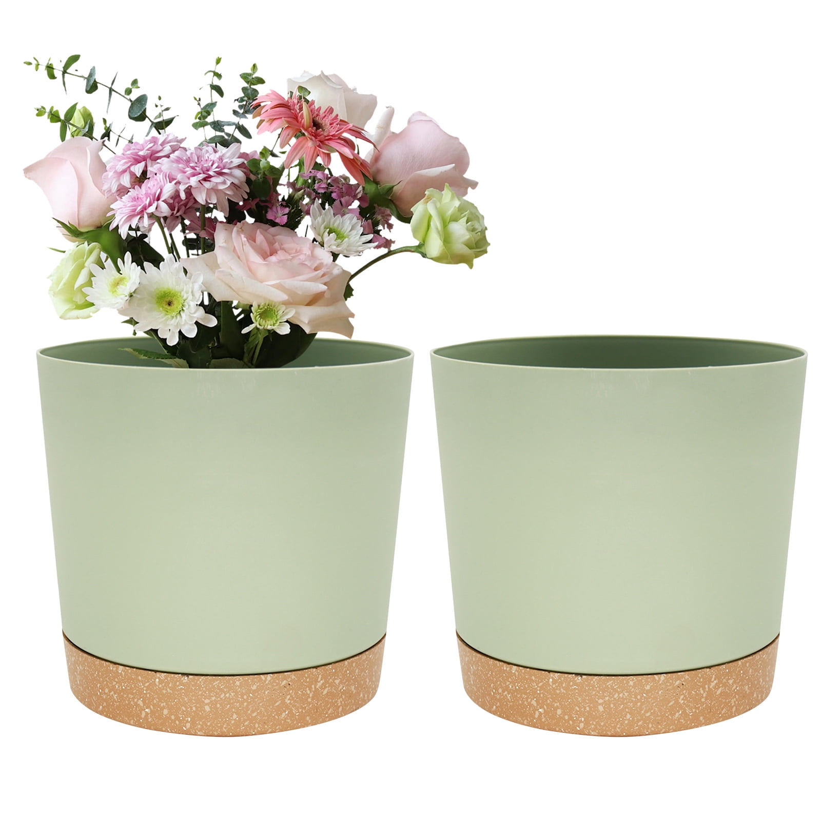 Plant Pots Circular Large Flowerpot Plastic Indoor Plant Succulents ...