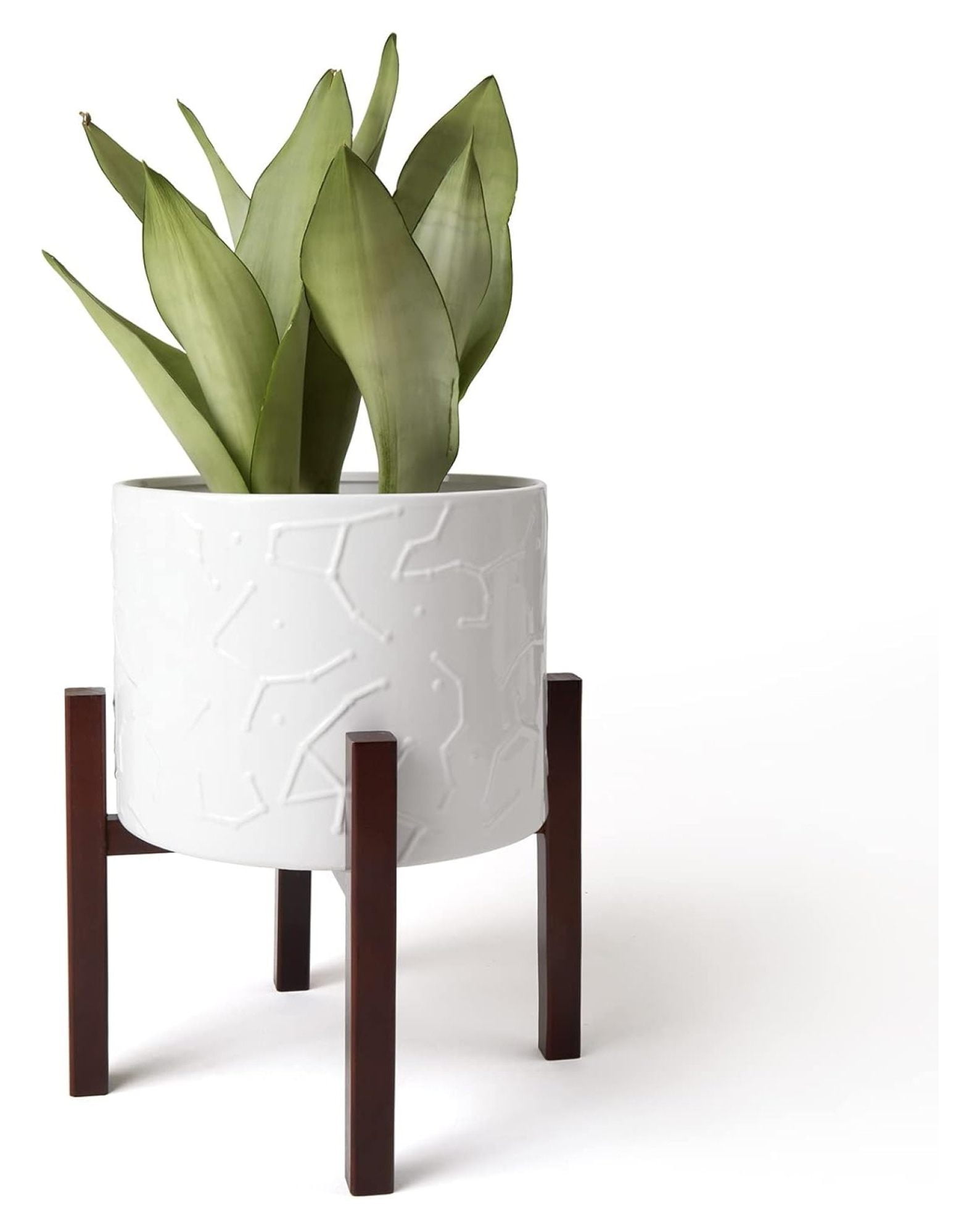 Plant-Pots Flower Pots,10 Inch Plant Pot Ceramic Planter with Stand ...