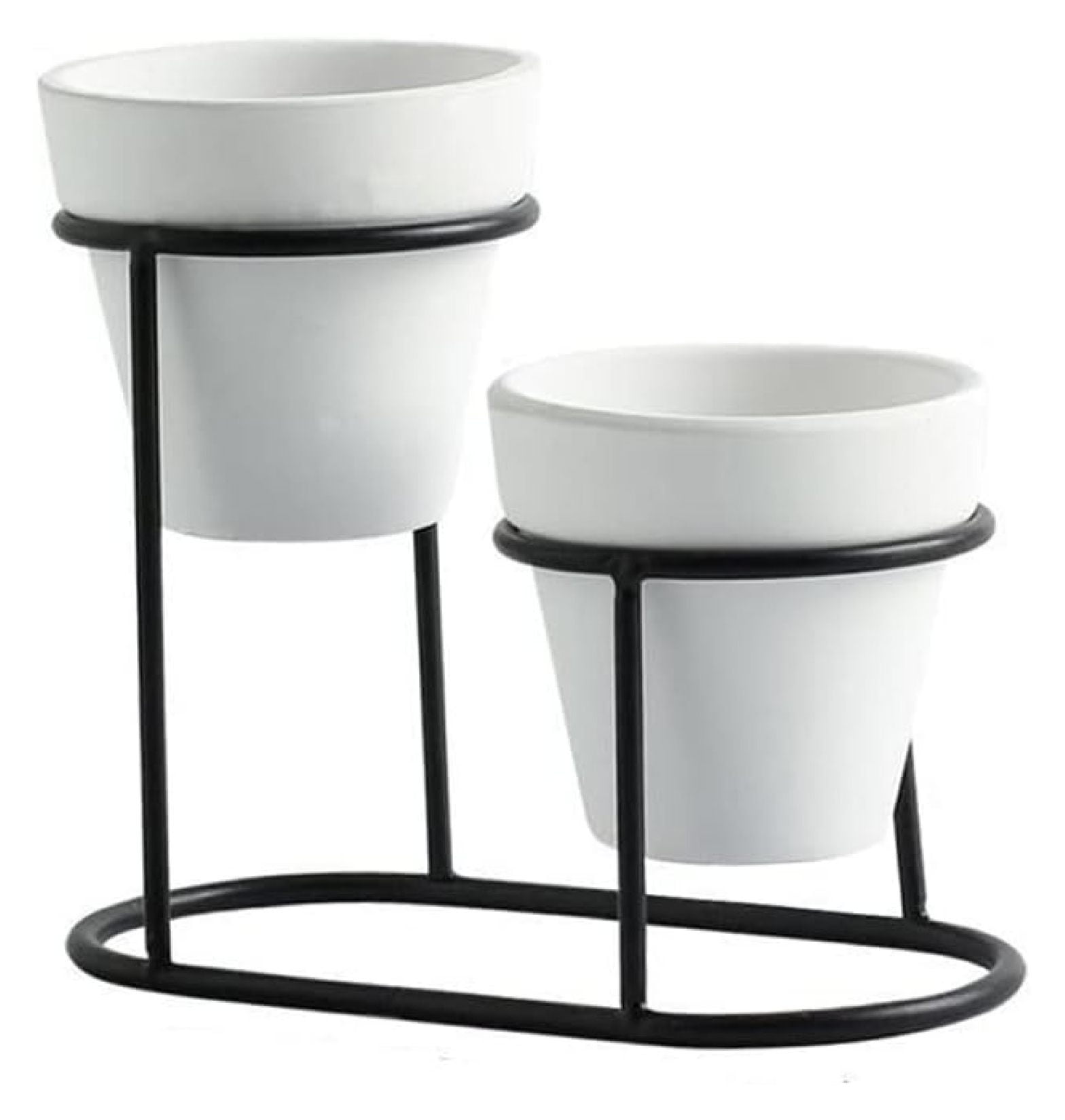 Plant Pots Indoor Ceramic Planter Pot Dual Garden Planters Flower Pot ...