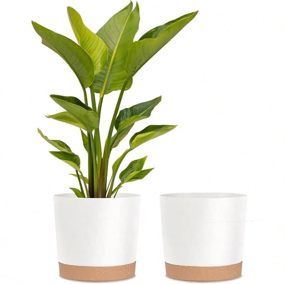 Plant Pots for Indoor Plants 2 Pack 12 Inch Pots for Plants Lightweight ...