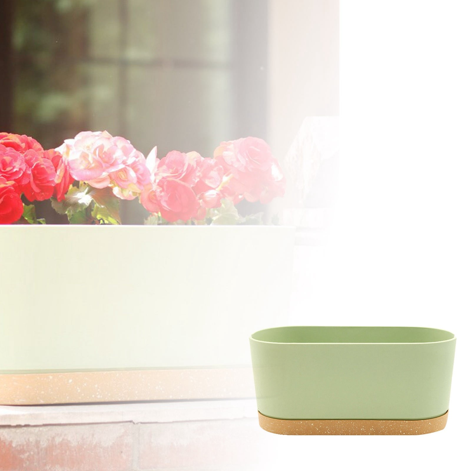 Plant Pots Indoor, Rectangular Planter Planter Vegetable Balcony ...