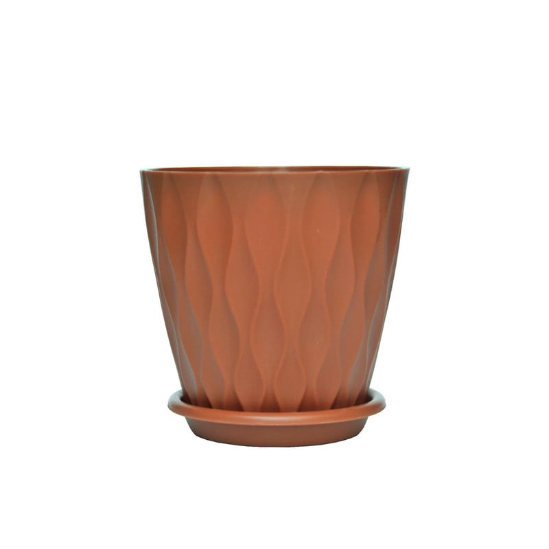 Plant Pots, Thick Sturdy Plastic Plant Pots, Planters with Drainage ...