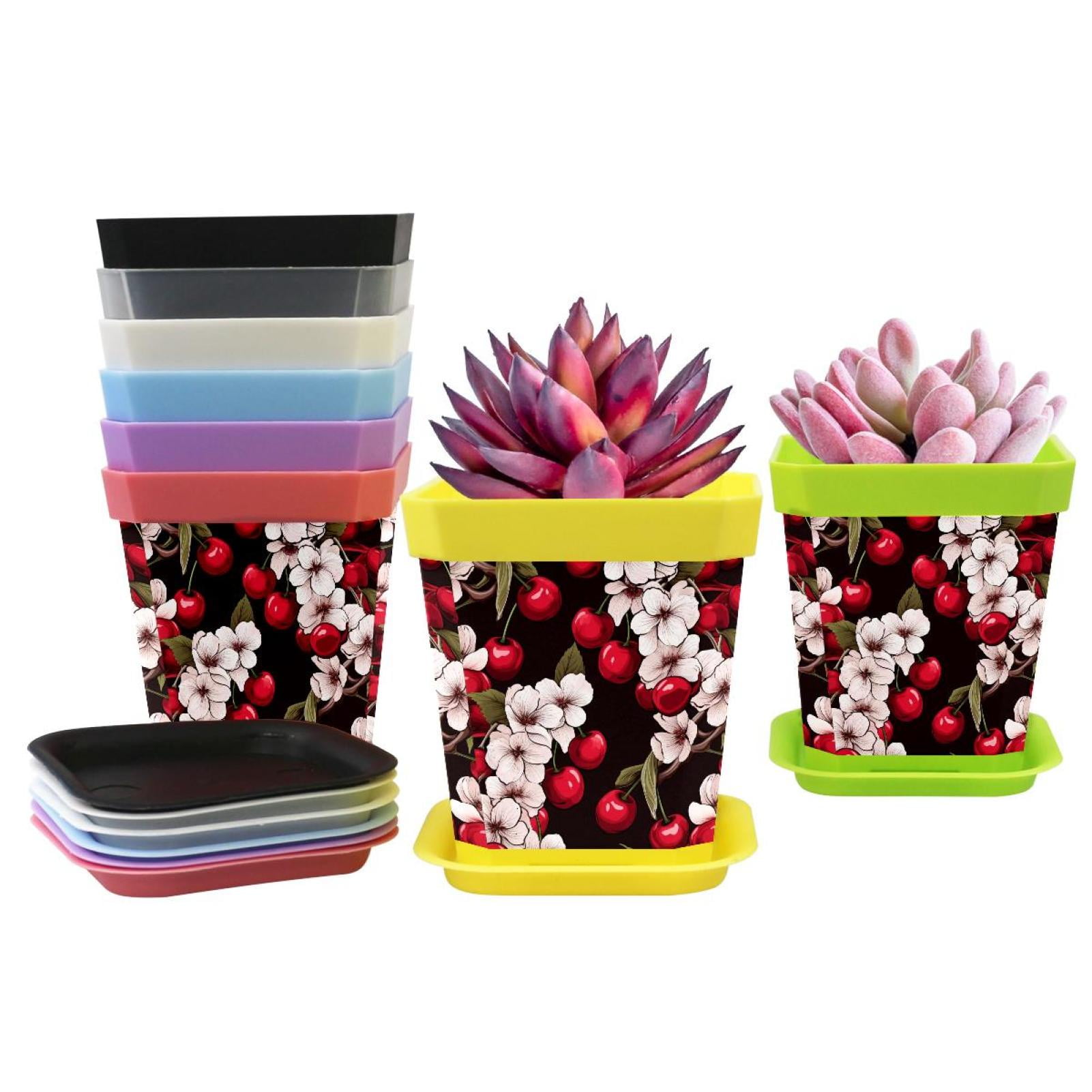 Plant Pots with Drainage - Home Decor Flower Pots for Indoor Planter ...