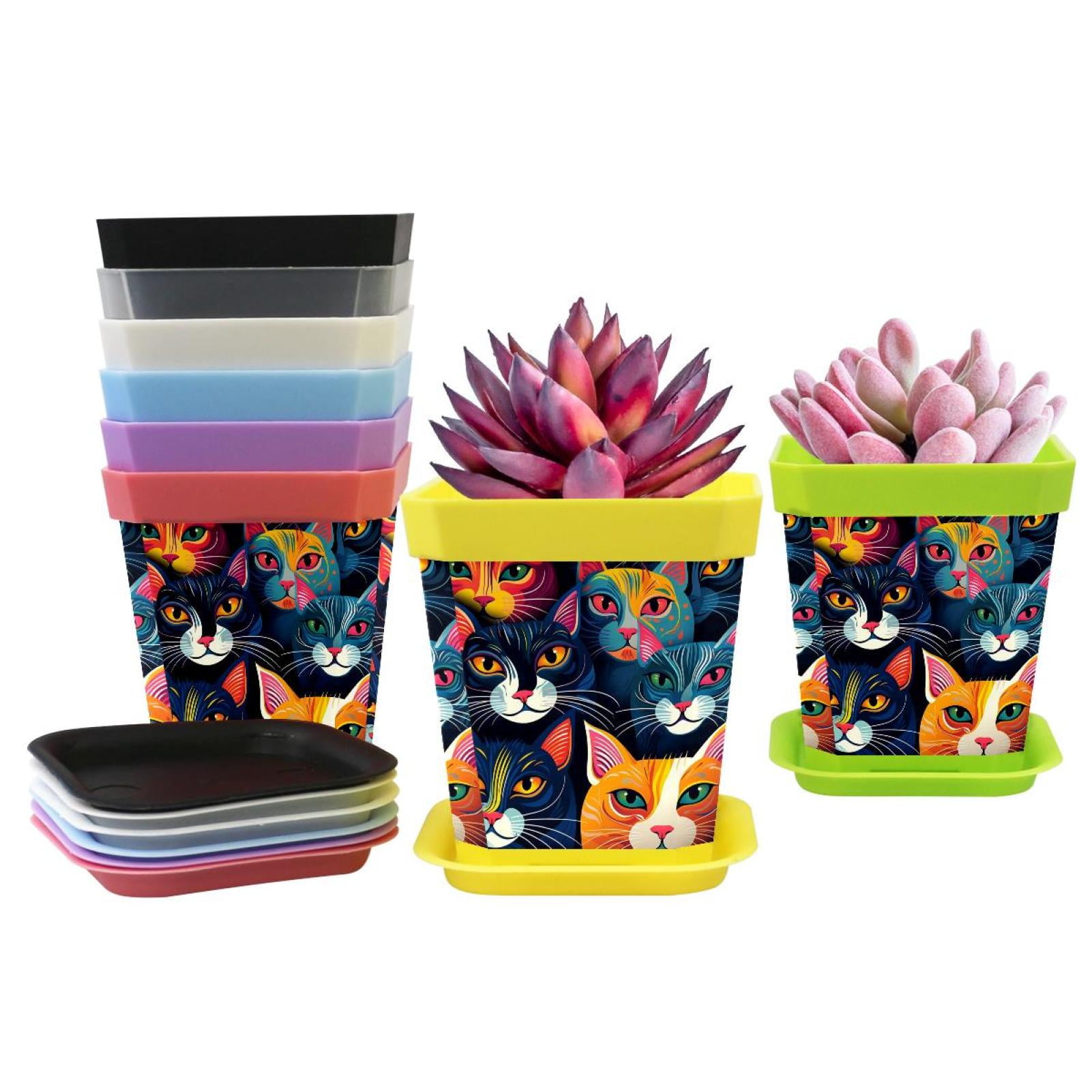 Plant Pots with Drainage - Home Decor Flower Pots for Indoor Planter ...