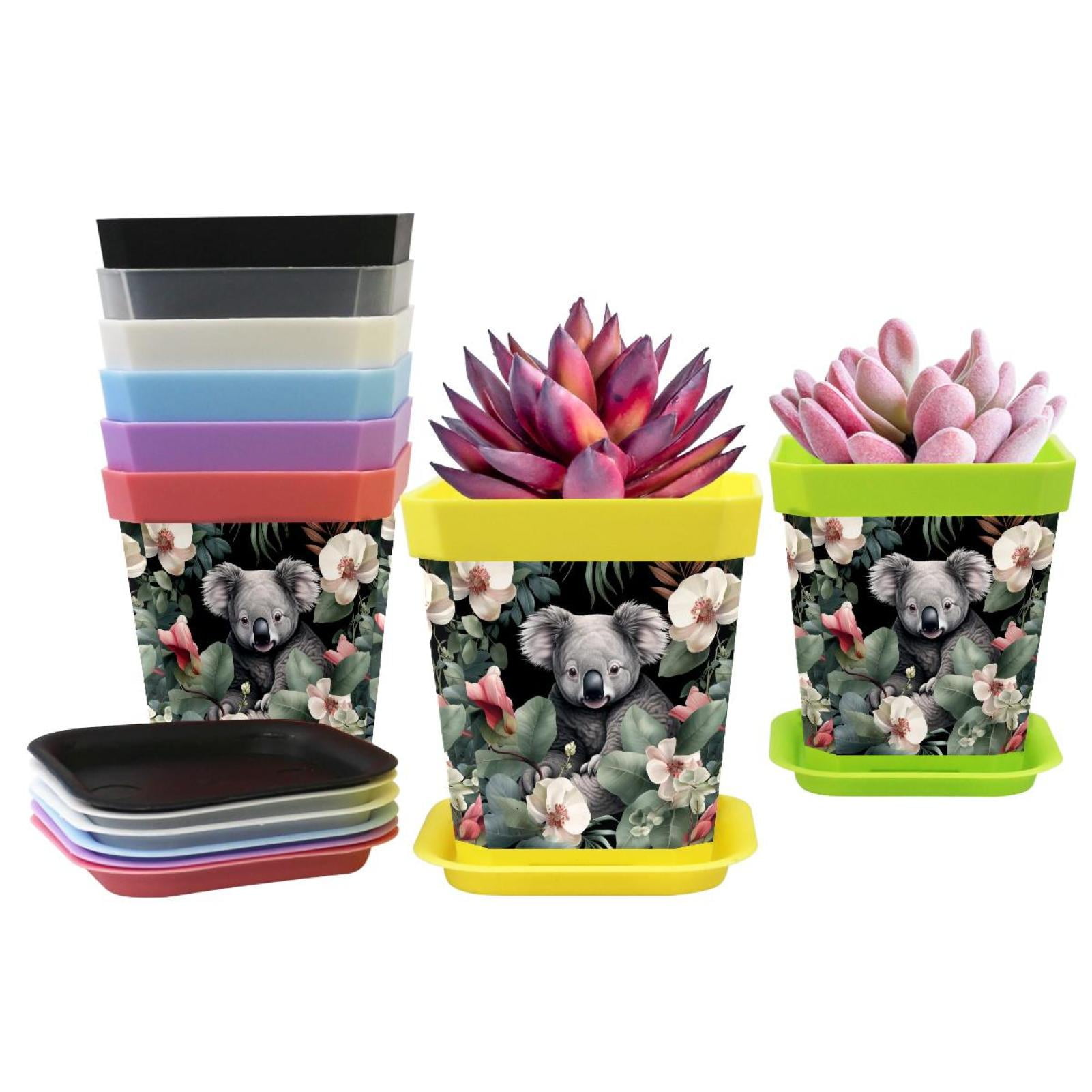 Plant Pots with Drainage - Home Decor Flower Pots for Indoor Planter ...