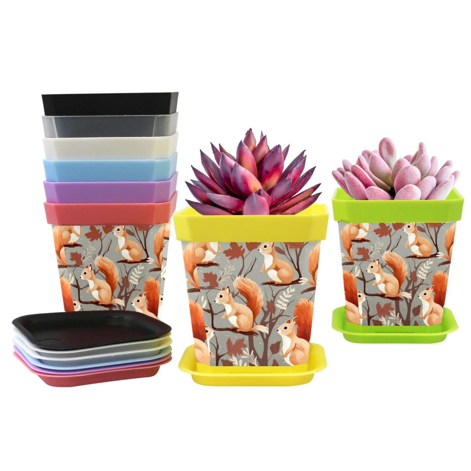Plant Pots with Drainage - Home Decor Flower Pots for Indoor Planter ...